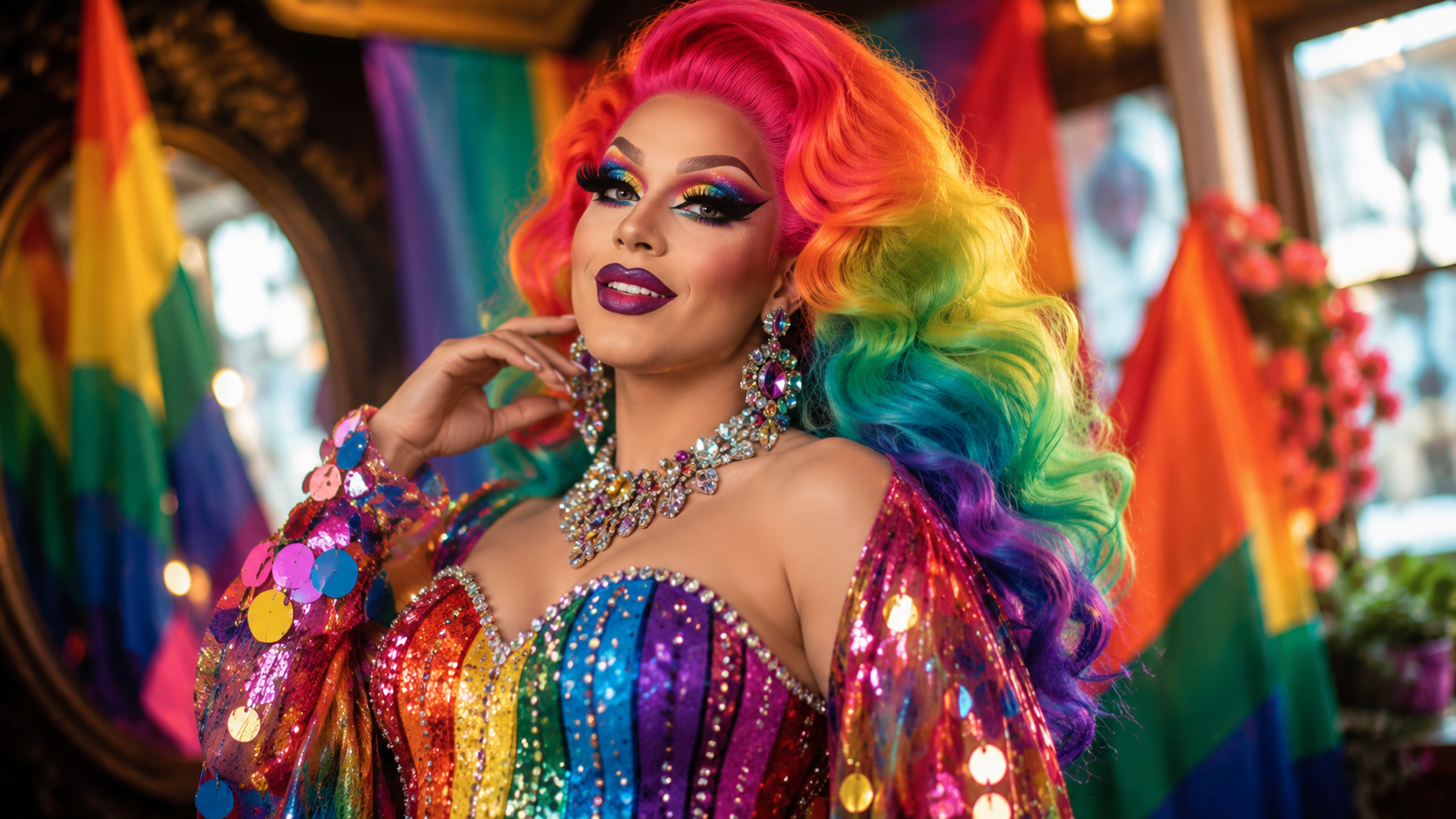 Pride Drag Queen Outfit Ideas: Color & Glitter – The Drag Queen Closet